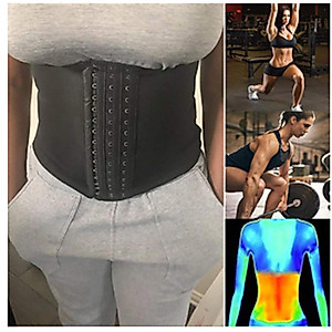 Women's Underbust Corset Waist Trainer Cincher Steel Boned Neoprene Sport Workout Body Shaper Vest Tank