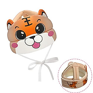 Baby Safety Helmet Toddler Head Protection, Toddler Walking Helmet Cushion Breathable, Baby Bumper Protect Hat Head Cushion Breathable for Running Walking Crawling Tiger