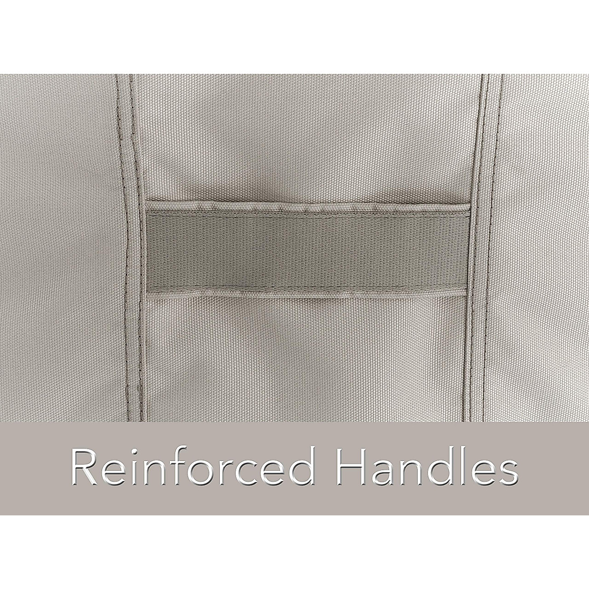 Covermates Round Dining Table/Chair Set Cover - Premium Polyester, Weather Resistant, Drawcord Hem, Patio Table Covers, 86DIAMETER x 30H, Stone