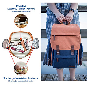 GISEMAI ‎Phoenix Diaper Bag Backpack & Cushioned Changing Pad