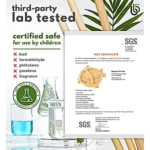 Bamboo Baby Plate with Suction - Kids and Toddler Suction Cup Plate for Babies, Non-toxic All-Natural Bamboo Baby Food Plate Stays Cool to the Touch for Baby-Led Weaning (Fish-Cherry)