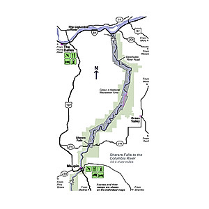Deschutes River Map Set - Oregon, Sherars Falls to the Columbia River