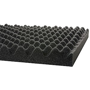 AK TRADING CO. Sound Damping Products, Charcoal, 1.5" X 24" X 18" (EGGCRATE-24x18x1.5_CHX)