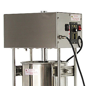 Auto Electric Commercial Churro Maker 15L Stainless Steel Manual Spanish Donut Churrera Churro Maker Machine with 4pcs Nozzles