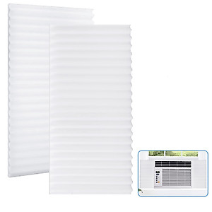 YoleShy Window Air Conditioner Side Panels Foam Insulation Panels for Window Air Conditioner, AC Units Window Insulation Kit 17 X 9 X 1 inch, Pack of 2, White