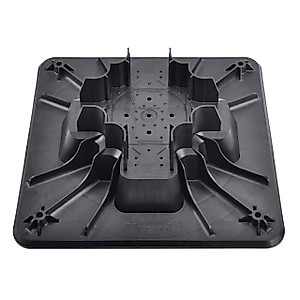 PNP153544 Myard Deck Foundation Block for Wood Composite Floor Frame Pier Shed Base Footing Post Beam Support (Qty 2, Black)