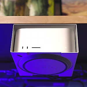 Patent Pending Apple MAC Studio Computer Mount - Black | Made in The USA by Oeveo | VESA Mount, Under Desk Holder, and Wall Case for The Apple Mac Studio | | 8H X 4.06W X 8.13D