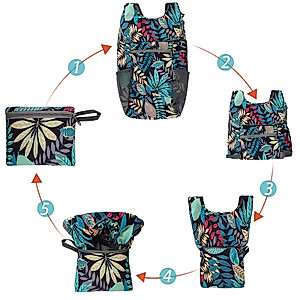 G4Free Lightweight Packable Hiking Backpack for Men Women Small Hiking Daypacks Foldable Shoulder Pack Casual Outdoor Bag 11L