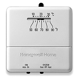 Honeywell Home CT31A1003 Heat/Cool Non-Programmable Thermostat, White