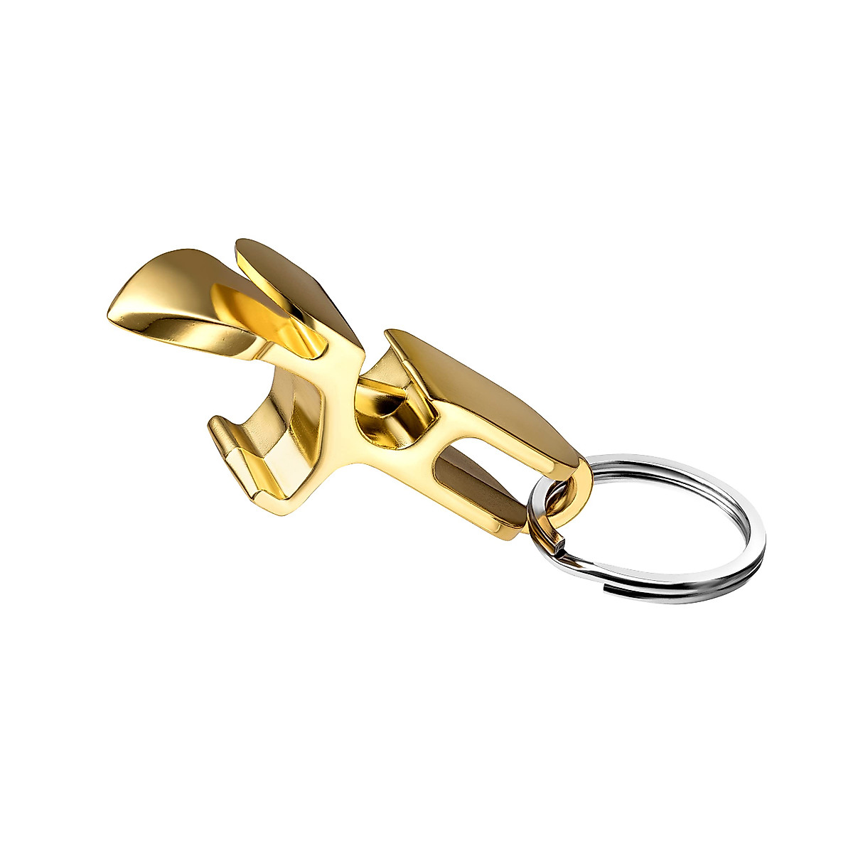 Metal Shotgun Bottle Opener - 4 in 1 Shotgun Tool, Beer Tab Opener, Bottle Opener, Extremely Durable, Drinking Games (Gold)