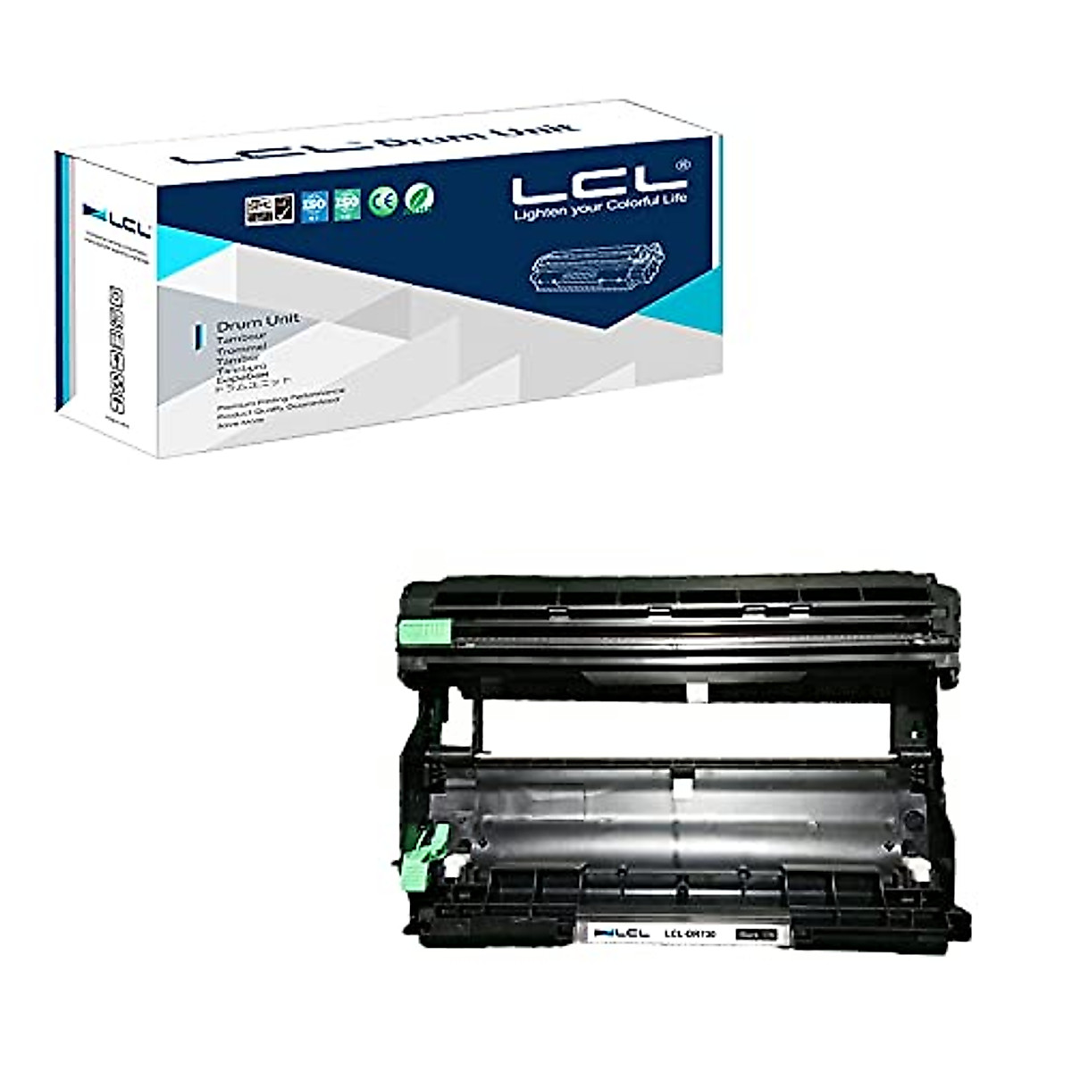 LCL Compatible Drum Unit Replacement for Brother DR730 DR-730 12000 Pages HL-L2350DW HL-L2390DW HL-L2395DW HL-L2370DW HL-L2310D HL-L2357DW HL-L2370DN MFC-L2710DW MFC-L2750DW (1-Pack Black)