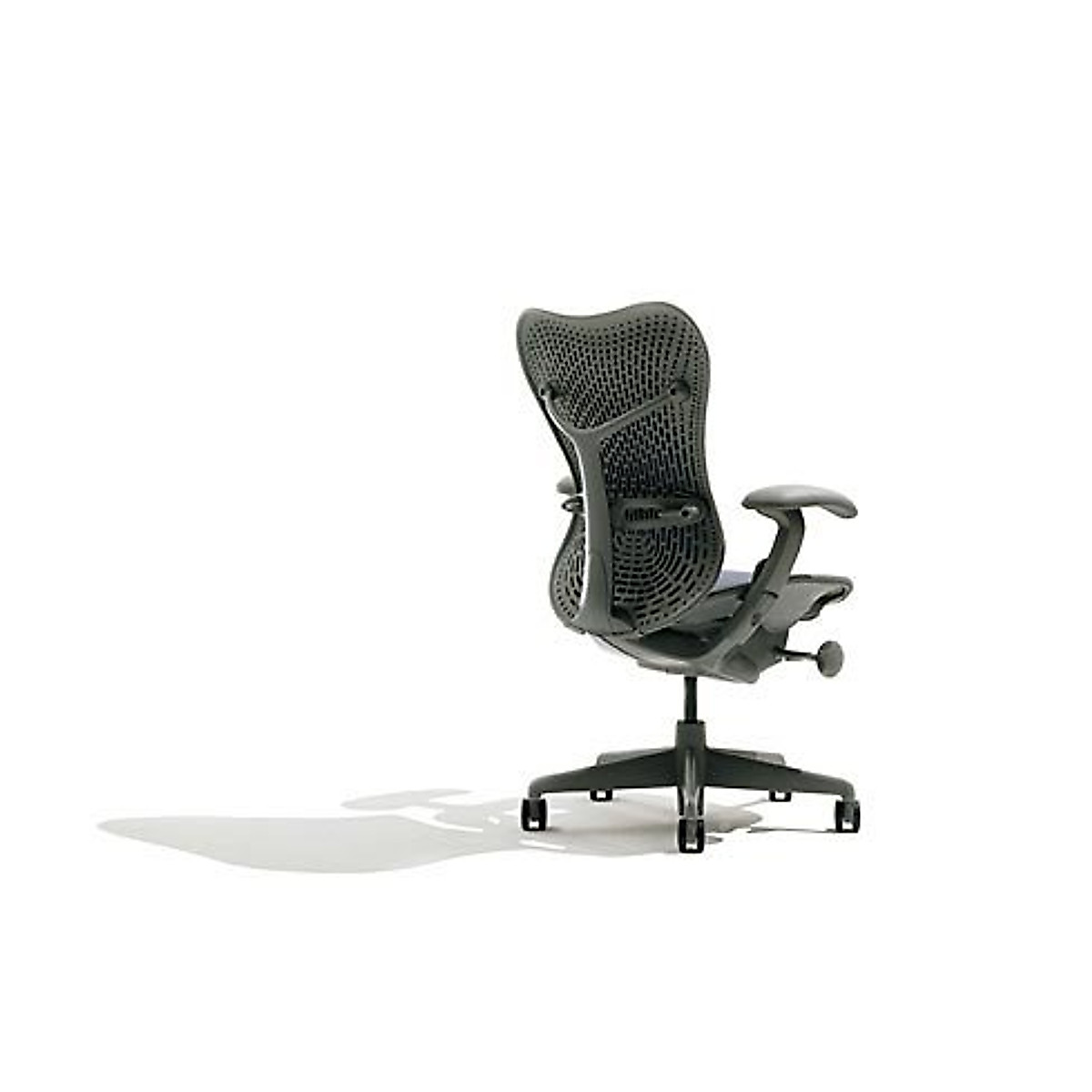 Mirra Chair Herman Miller Deluxe Fully Highly Adjustable Home Office Desk Task Chair MR223 with Forward Tilt Seat Angle, Adjustable Arms, Flexfront Seat, Graphite Frame with Graphite Airweave Seat and Triflex Backrest, Standard Casters
