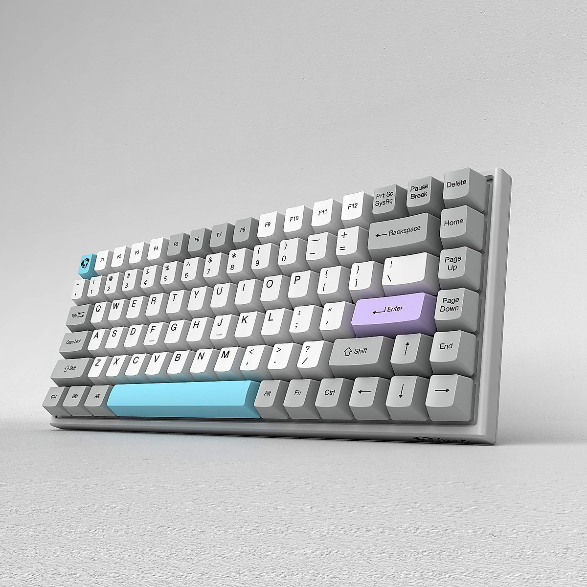 YUNZII AKKO 3084 Silent Wireless Mechanical Keyboard with Bluetooth 5.0, Dye-Sub PBT Keycap Upgraded Mechanical Gaming Keyboard (Akko Pink Switch, 84 Keys)