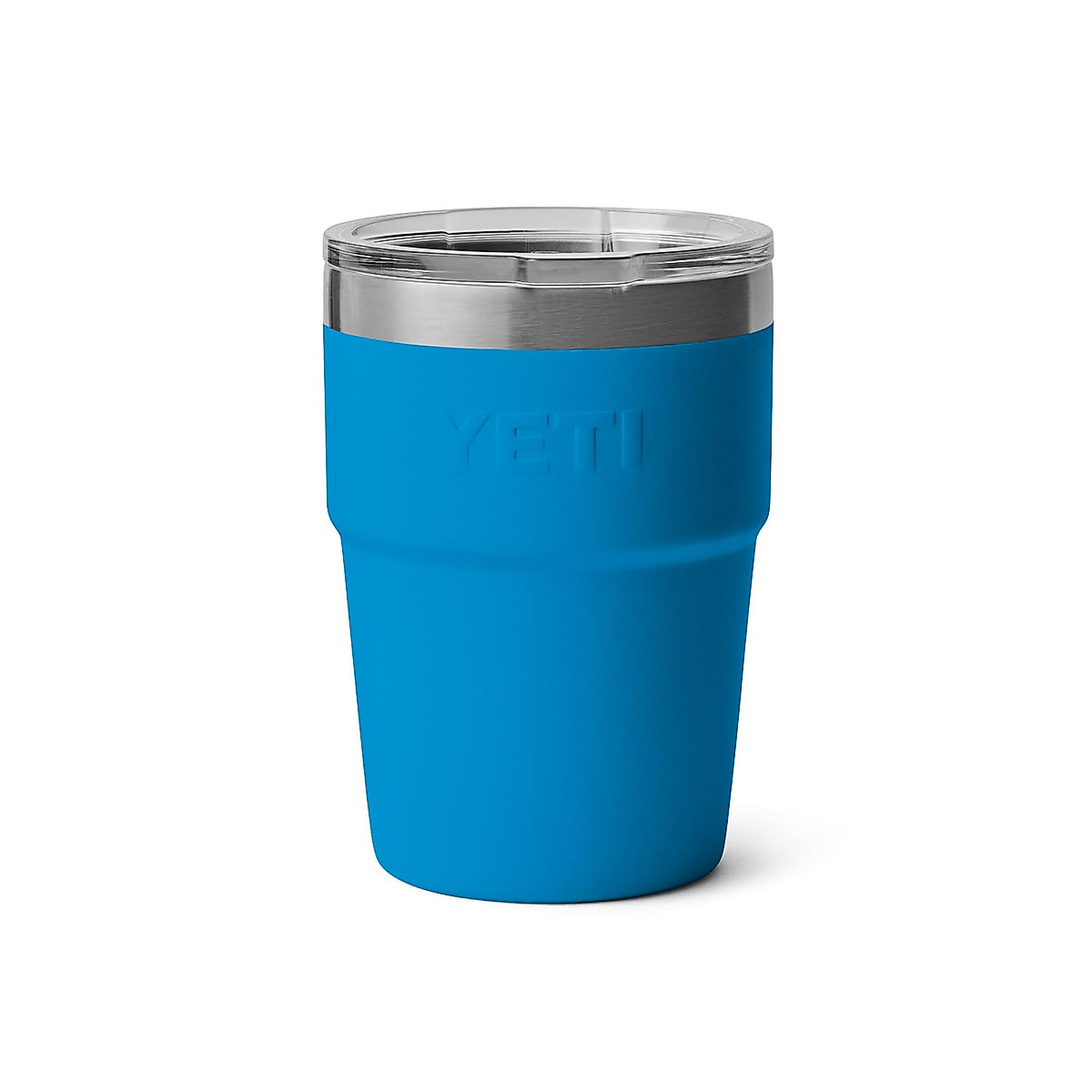 YETI Rambler 16 oz Stackable Tumbler, Vacuum Insulated, Stainless Steel with MagSlider Lid, Big Wave Blue