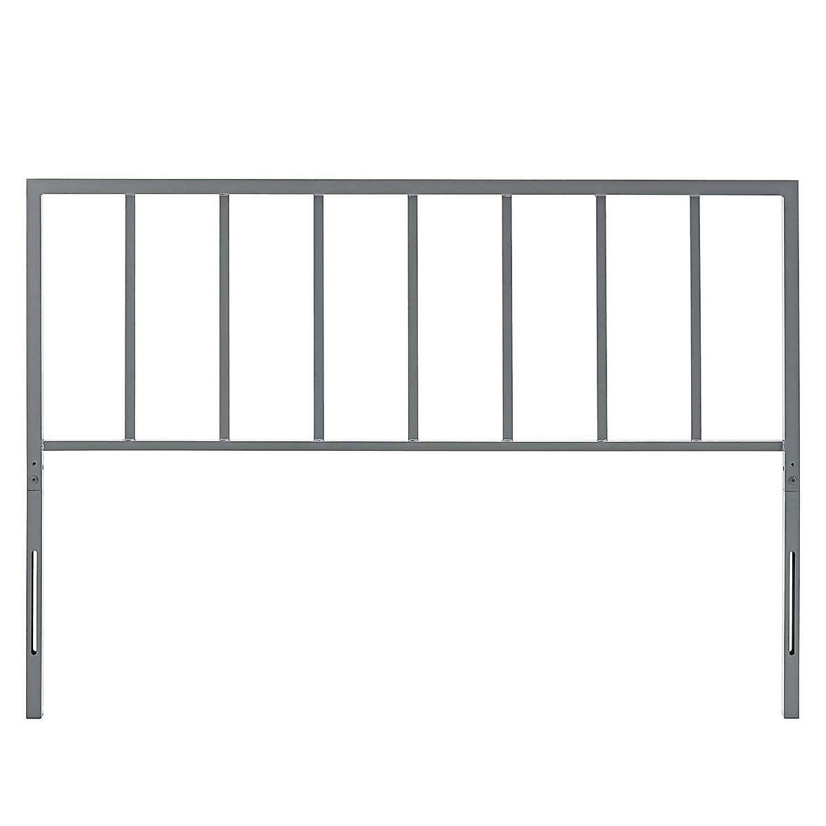 Modway Tatum Modern Farmhouse Metal Queen Headboard in Black