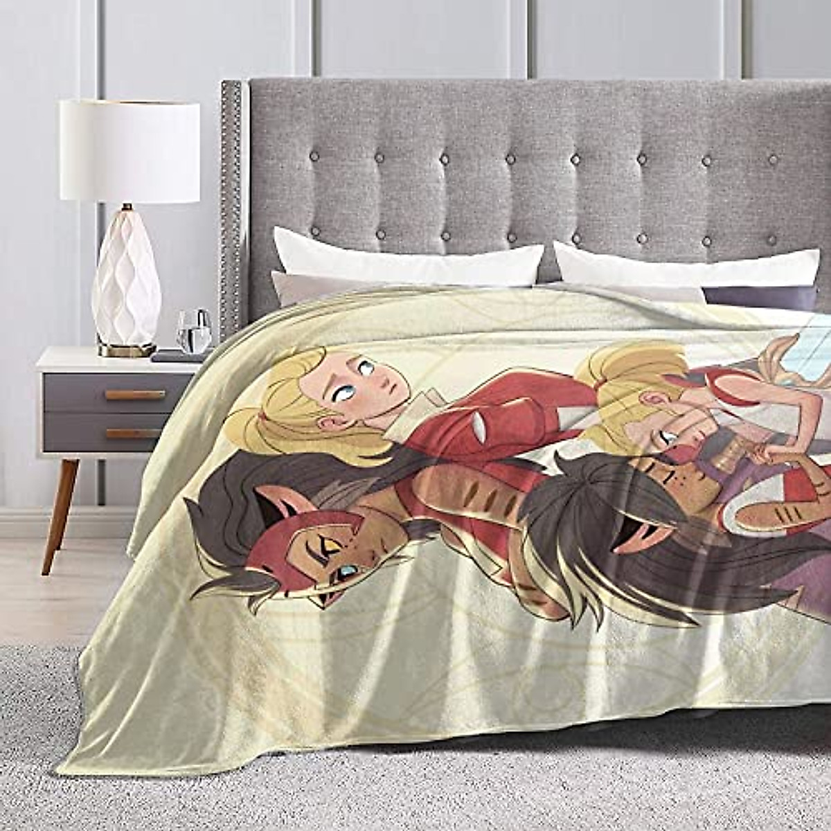 ABSFORTY Cozy Flannel Blanket Ultra-Soft Micro She-Ra - Princess of Po-wer Fleece Blanket Bed Throws Blanket for Sofa or Bed 50"x40"