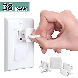 YIDADAUS 38 Pack Baby proofing Outlet Plugs,Outlet Covers Baby proofing,Baby Safety Products,Baby proofing,Outlet Plug Covers,Outlet Plugs Baby,Proof Child Safety Outlet Covers Toddler Safety