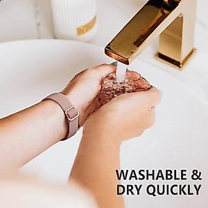 GEAK 2Pcs Elastic Bands Compatible with Samsung Galaxy Watch 7 40mm 44mm/Watch 6 5 4 40mm 44mm/Watch 4 Classic 42mm 46mm/Watch 5 Pro 45mm, Stretchy Nylon Solo Loop Strap for Women Men