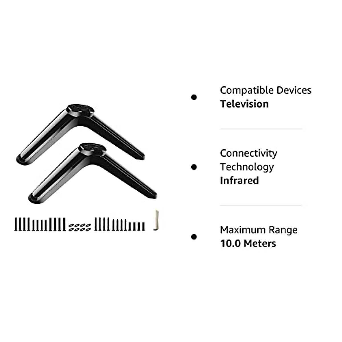 Base Stand Compatible with Onn Roku TV, Universal for Onn Roku 24" 32" 40" 43" 50" TV 100012585 100002458 100005842 100012590 ONA43UB19E04 with Screws and Instruction, Easy to Install