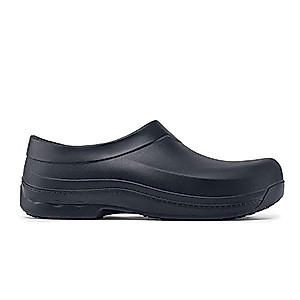 Shoes for Crews Radium, Men's, Women's, Unisex Work Clogs, Slip Resistant, Water Resistant, Black, Men's 10 Women's 12
