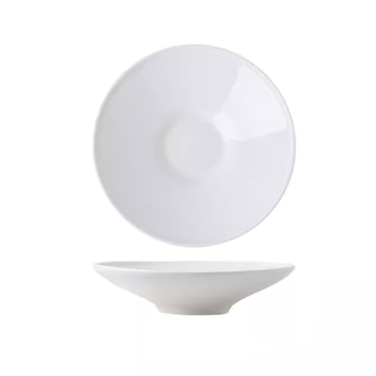 Dinner Plates Set Cold Dish Plate, Commercial Dish Plate Hotel Club Exquisite Tableware Deep Plate Creative Soup Plate Kitchen Salad Bowl (Size : Medium)