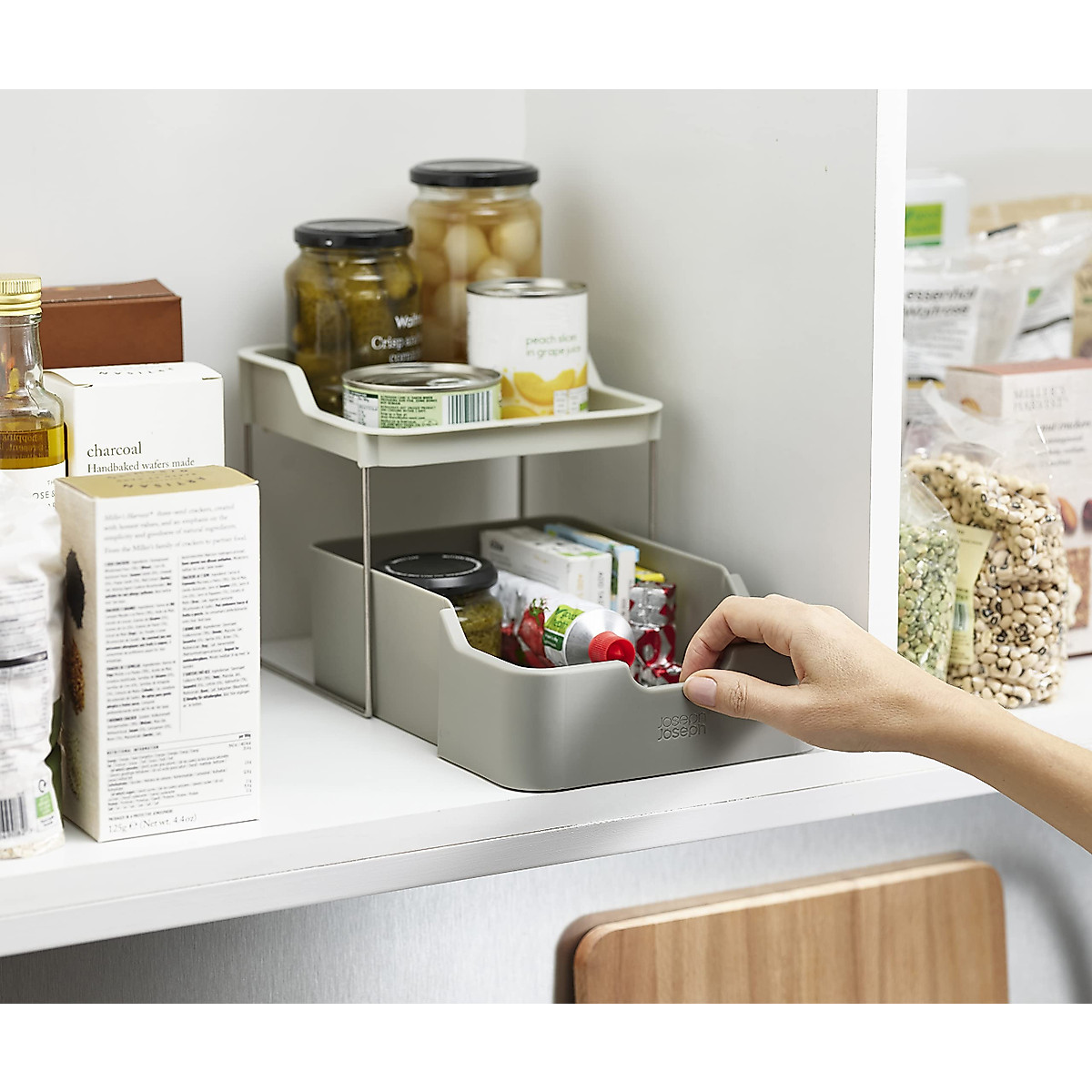 Joseph Joseph Duo 2-tier Cupboard Organizer with Drawer