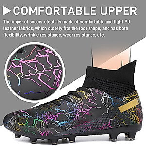 Soccer Cleats Mens Football Cleats Women Tacos de Futbol para Hombre Zapatos de Futbol para Hombres Futsal Shoes Outdoor Soccer Shoes for High Top Football Cleats Men Football Boots AG/FG