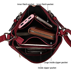 MKF Crossbody bag for women Vegan leather Crossover Designer messenger Purse