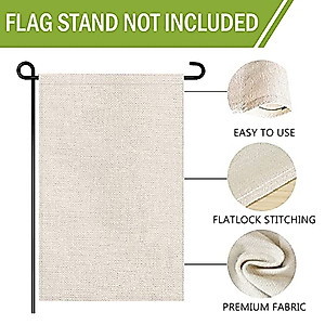 Furiaz Decorative Cardinal Flower Spring Small Garden Flag Double Sided, Red Yellow Birds Home Floral Lily Burlap Outside House Yard Decoration, Summer Green Seasonal Outdoor Décor Flag 12.5 x 18