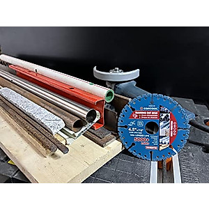 CORTOOL Diamond Cutting Wheel 4-1/2 x 7/8 Inch for Metal, Cut Off Discs for Rebar, Steel, Iron and INOX (Segmented)