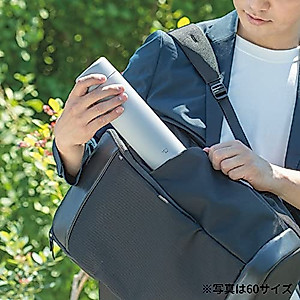 Zojirushi SM-GA72-HL Water Bottle, Screw, Stainless Steel Mug, Seamless, Direct Drinking, 24.3 fl oz (720 ml), Ice Gray