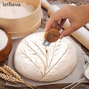 Letheva UFO Bread Lame Cutter, for Scoring Homemade Dough, Great Gift for Artisan Bread and Baguette Makers, Our Scorer Includes 10 Replaceable Razor Blades, Must Baking Tool for Bread Baking