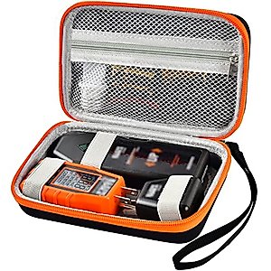 Case Compatible with Klein Tools ET300 Circuit Breaker Finder, Finds Electrical Circuit Breaker and Electrical Outlets for Klein Tools RT250, Mesh Pocket for Southwire Adapter/Accessory/Batteries