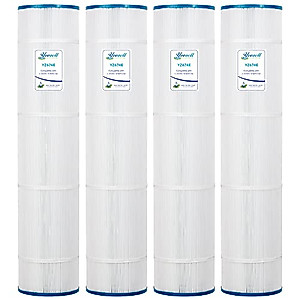 Yoozell PCC130-PAK4 Swimming Pool Replacement Filter Cartridge Replaces for Unicel C-7472 Filbur FC-1978 160332 178585 FC-6475 Pentair CCP520 R173578 PLFPCC130 Darlly 71252 4Pack