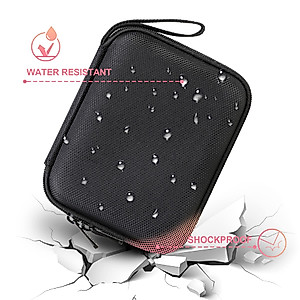 BOVKE Guitar Picks Holder Case for Fender, ChromaCast, D'Addario, JIM DUNLOP, Bolopick, MUSICAL INSTRUMENT All Size Guitar Picks, Mesh Pocket for String Winder, Bridge Pins, Black (Case Only)