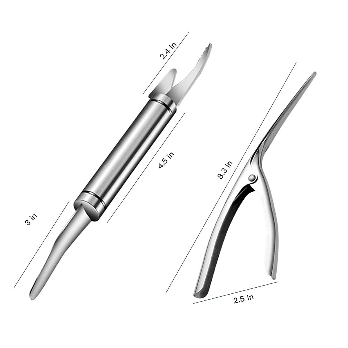 ADORAMBLING Shrimp Deveiner Tool and Peeler Set Multifunctional Shrimp Deveining Tool Efficient Shrimp Peeler and Deveiner Tool Portable Shrimp Cleaner Shrimp Knife for Easy Shrimp Deveining