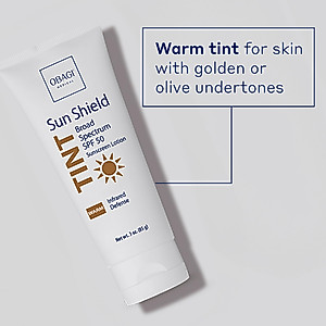 Obagi Sun Shield Tinted Sunscreen – Broad Spectrum SPF 50 Protection from the Sun – Warm Tint – 3 oz