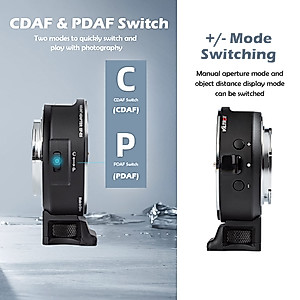 EF-E 5th Lens Adapter, VILTROX Auto-Focus EF to E5 Mount Lens Adapter Ring Lens Converter Control Ring Compatible with Canon EF/EF-S Lens to Sony E Mount Camera A7/A7R/A7S/A7M/A6500/A6400/A6000