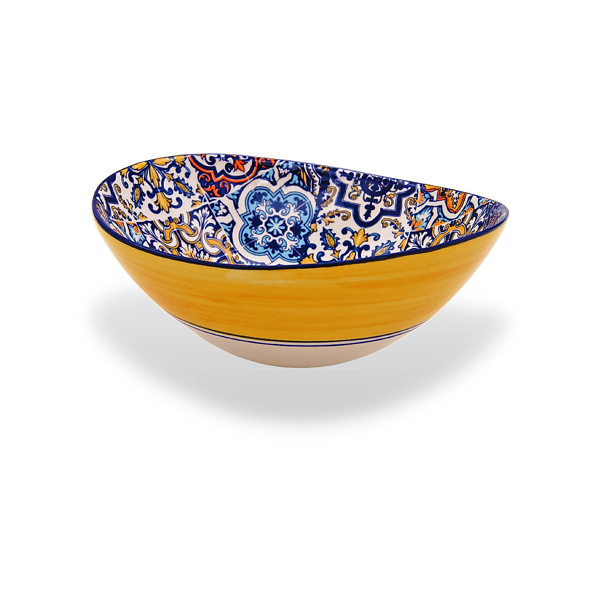 Portuguese Pottery Alcobaça Ceramic Side Dish Serving Bowl - Set of 2