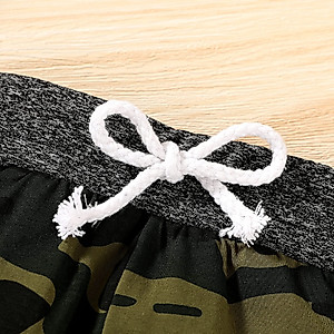 Newborn Baby Boy Fall Clothes Infant Plaid Long Sleeve Button Romper and Pants Set Winter Outfits 0-18 Months (Baby Camouflage Outfits, 3-6 Months)