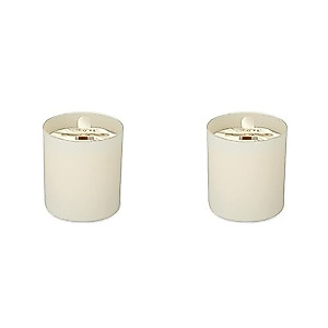 Root Candles Scented Candles Classics Collection Premium Handcrafted Wood Wick Candle, 8-Ounce, Silk (Pack of 2)