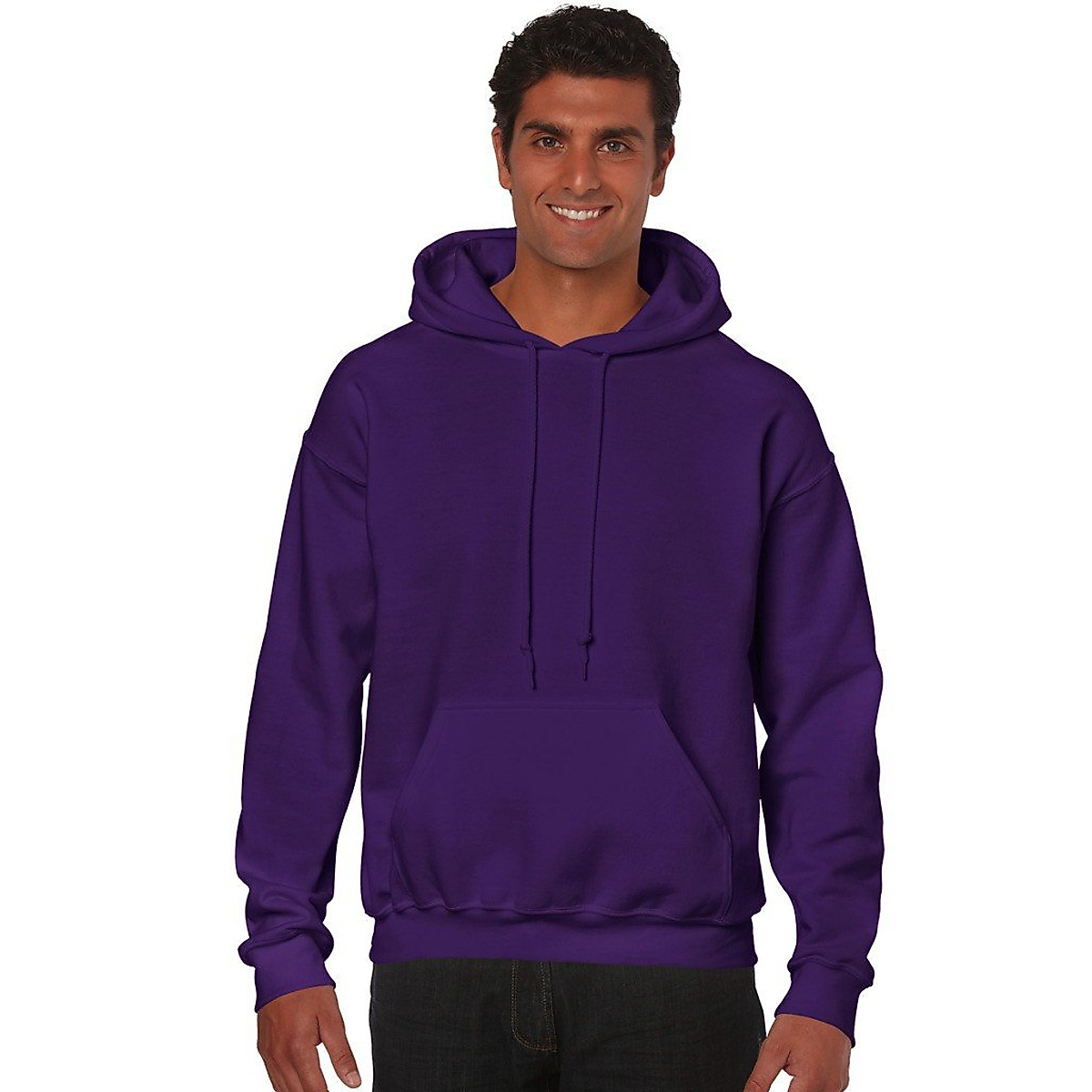 Gildan Adult Heavy Blend Hooded Sweatshirt (Purple) (X-Large)
