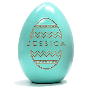 MYETCHEY Personalized Easter egg Easter basket stuffers for babies Baby Easter Easter gifts for toddlers Wood Easter Egg Easter basket stuffers for toddler (Egg)