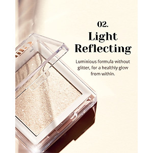 Glint DEWY MOON NATURAL GLOW HIGHLIGHTER RADIANCE ENHANCING MAKEUP (Dewy Moon, 3.8g/0.13oz) - Highlighter Powder Add Glimmer to Makeup by LG Beauty. Shiny Illuminator, Rich Pigment & Silky Touch
