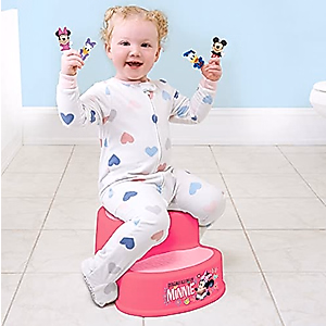 Disney Minnie Mouse 2-Tier Step Stool, Pink