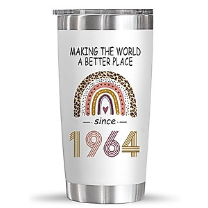 AYERMOYO 60th Birthday Gifts for Women,60th Birthday Gifts,60th Birthday Gift Ideas,Gifts for 60 year Old Woman,Cool Gifts for 60 Year Old Woman,60th Birthday Ideas-1964 Tumbler