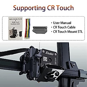 Creality Sprite Direct Drive Extruder Pro Kit, All Metal Extruder Upgrade Kit for Ender 3/Ender 3 v2/Ender 3 Pro/Ender 3 Max 3D Printer,Dual Gear Dual Fan Design,Support BL Touch/CR Touch
