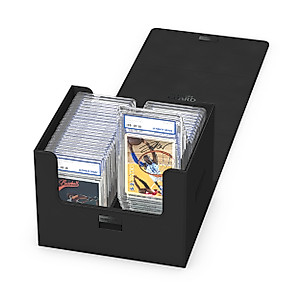 Ultimate Guard Minthive 30+, Magnetic Case for 30 Magnetic Card Cases, Perfect Storage for Graded Cards, Black, Secure Closure & Snaplock Mechanism