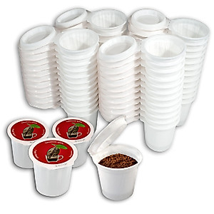 iFillCup, 48 Count Red - iFillCup, fill your own Empty Single Serve Pods. Eco friendly 100% recyclable pods for use in k cup brewers including 1.0 & 2.0 Keurig. Airtight to seal in freshness.