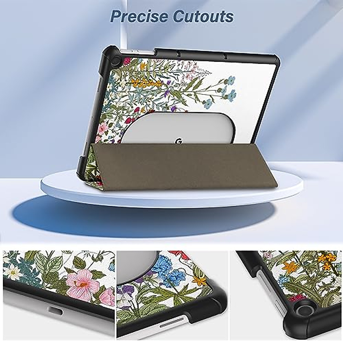 Aippdo for Google Pixel Tablet 2023 Case 11in Ultra Slim PU Leather TPU Back Shell Foldable Kickstand,Shockproof Case Cover Google Pixel Tablet Compatible with Charging Speake